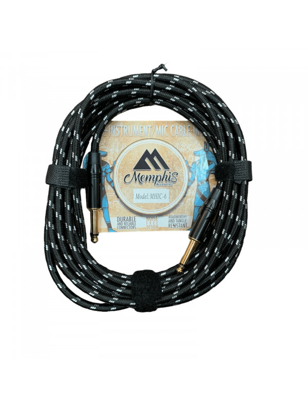 Cable MEMPHIS Para Instrumento Bordado HIGH SERIES 6 Metros